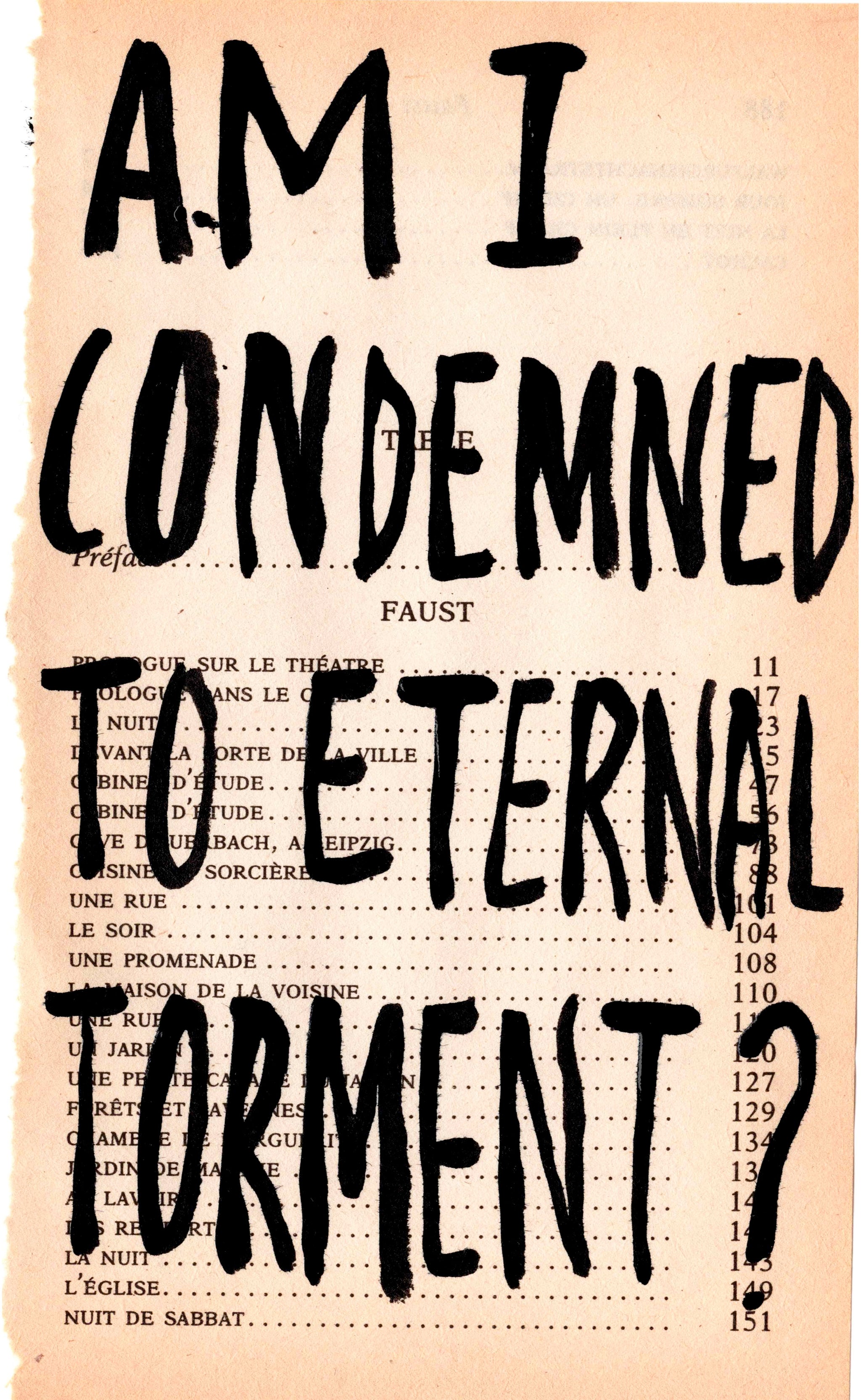 Am I condemned to eternal torment ? | Charlotte Denise Paulette Martin