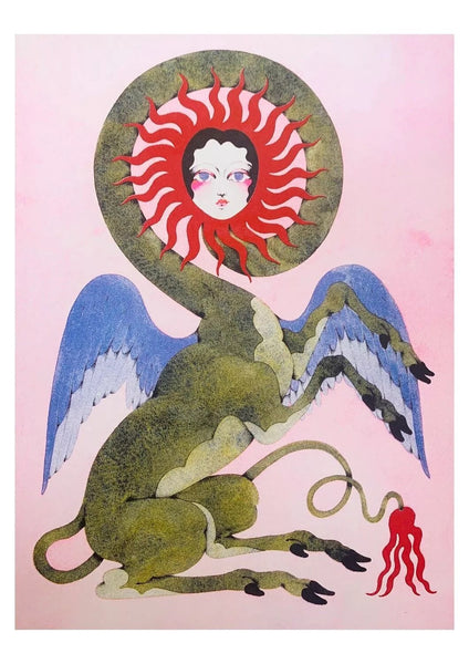 Lou Benesch - The Angel | Riso Print | Discover on Cuemars – CUEMARS