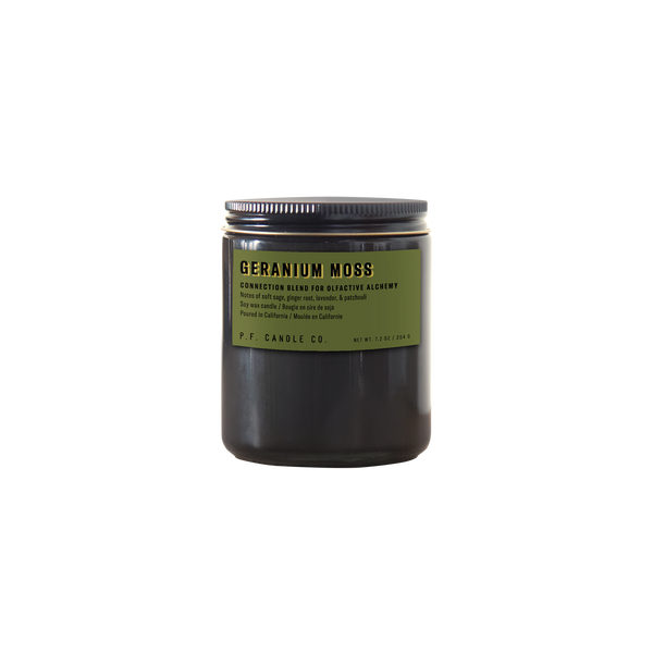 P.F. Candle Co. | Geranium Moss – 7.2 oz Soy Candle | Cuemars – CUEMARS