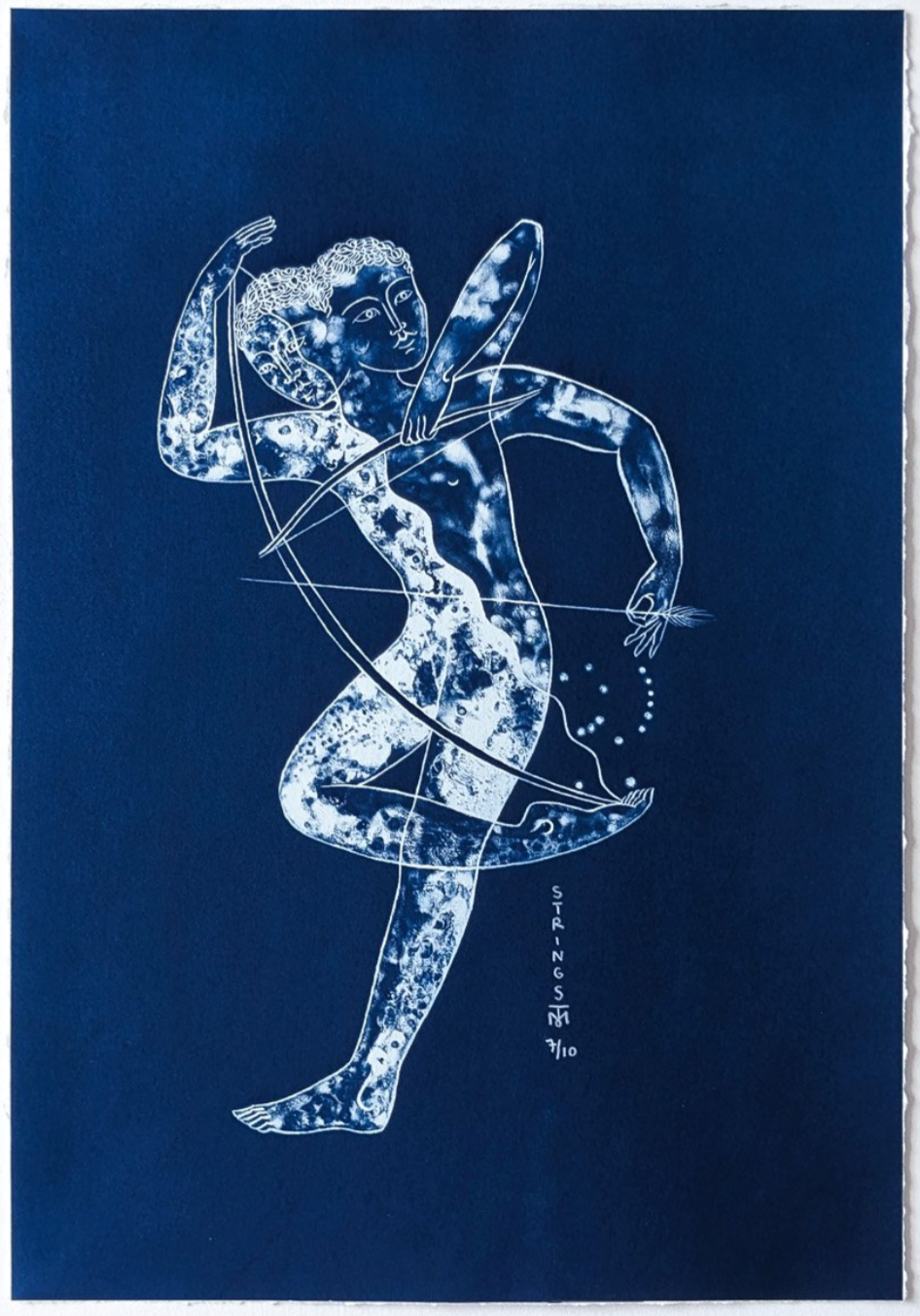 Tom Berry | Strings I Cyanotype print | Discover at Cuemars