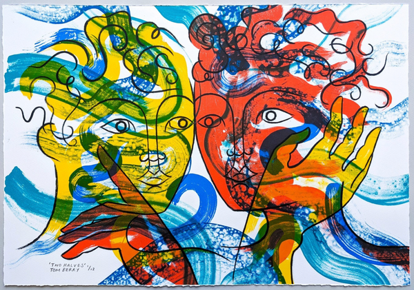 Tom Berry | Screen print | Two Halves| Discover at Cuemars – CUEMARS